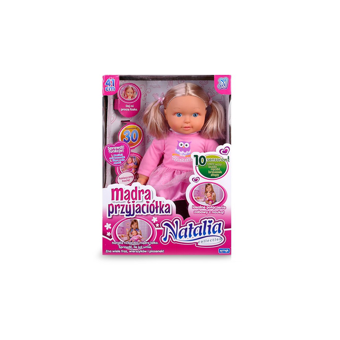 LALKA NATALIA MĄDRA PRZYJACIÓŁKA ŚPIEWA I MÓWI REKLAMA